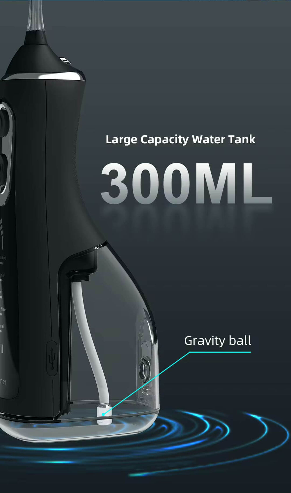 Cordless Water Flosser – Portable Oral Irrigator – LaserGlow