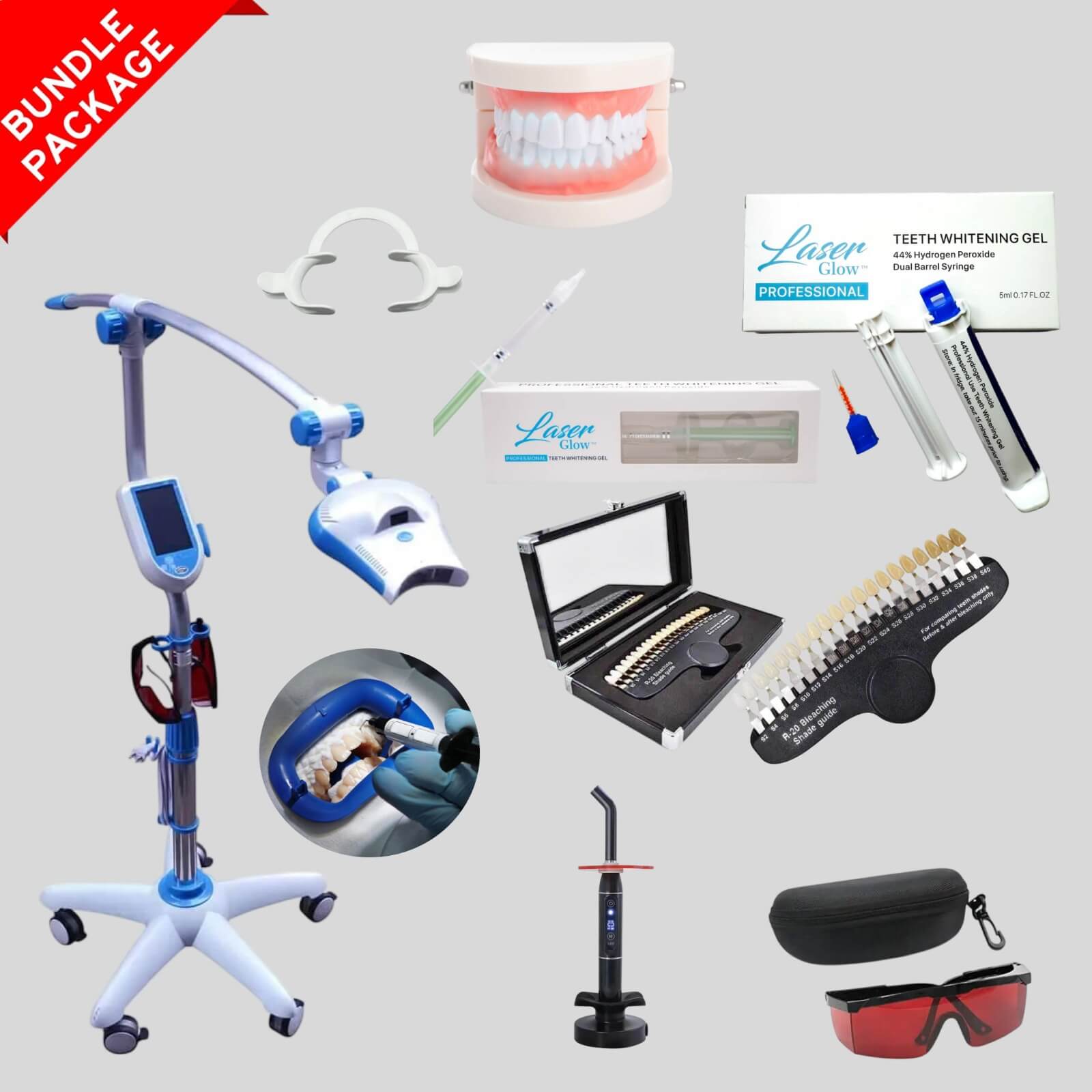 Professional Teeth Whitening Starter Kit with LED System | LaserGlow