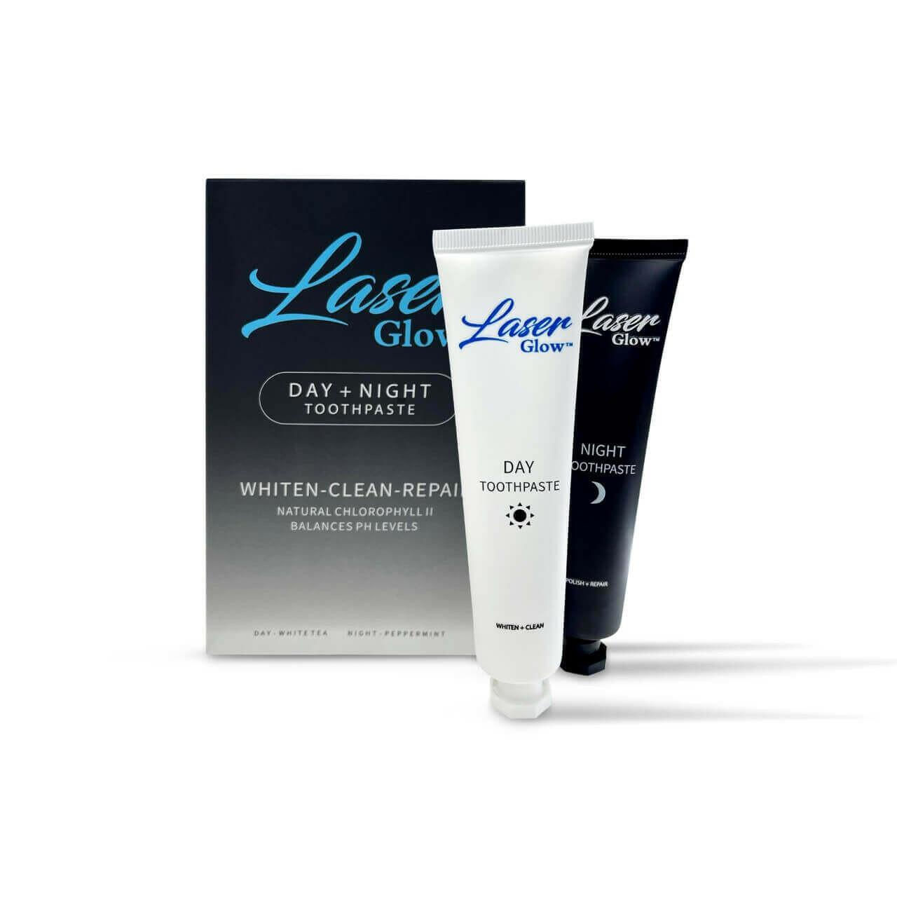 Day & Night Whitening Toothpaste - Enamel-Safe Care | LaserGlow