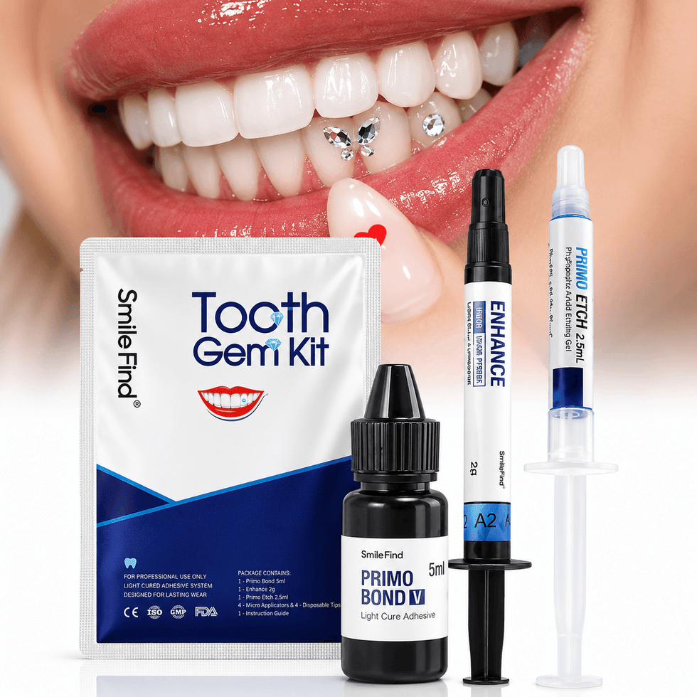 Professional Tooth Gem Kit | Etch, Bond & Light-Cure System – LaserGlow