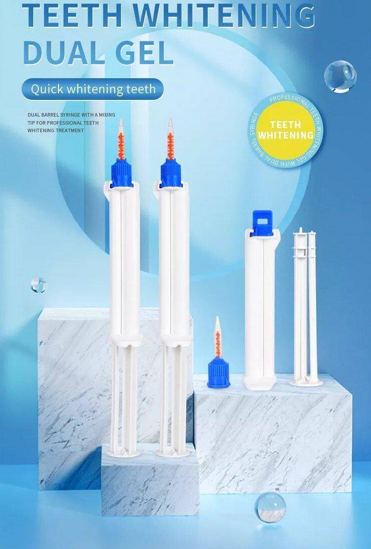 Professional Teeth Whitening Gel - 38% Hydrogen Peroxide Dual Barrel ...